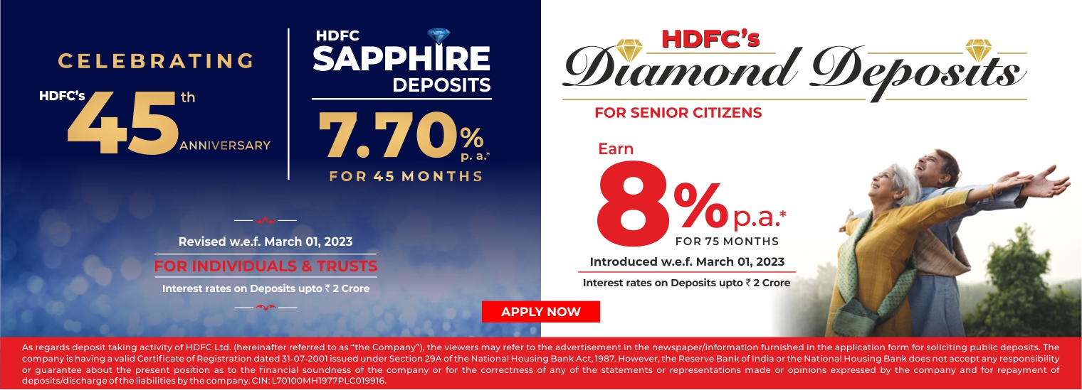 Fixed Deposit (FD) Scheme | FD Interest Rates up to 7.60%* | HDFC